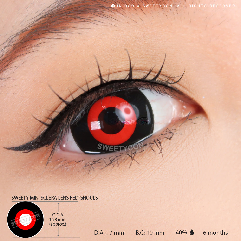 Sweety Mini Sclera Lens Red Ghouls (1 lens/pack) – SweetyCon