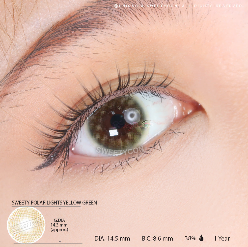 Sweety Polar Lights Yellow Green (1 lens/pack) – SweetyCon